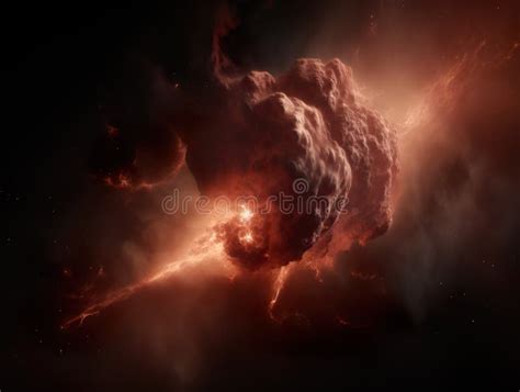 Imagination Of A Big Bang Explosion The Beginning Of A Universe Stock