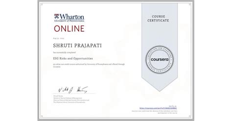 shruti prajapati on linkedin completion certificate for esg risks and