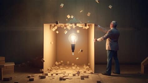 Premium Photo Idea Lightbulb Inspiration New Idea Lightbulb
