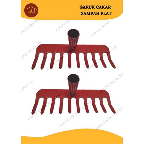 Jual Garukan Besi Besar 10 Baris Tebal Garpu Taman Sampah Tanahgarukan