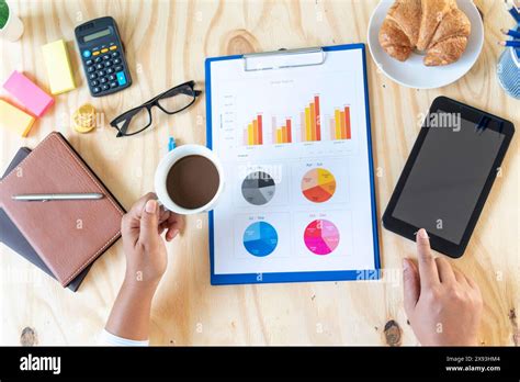 Excel Stat Spreadsheet Business Analytics Graph Statistic With Graph And Table Data Number In