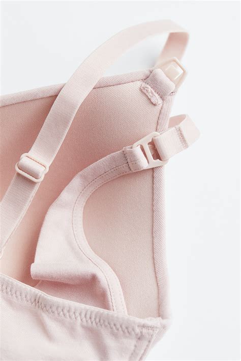 Mama 2 Pack Padded Nursing Bras Light Gray Melangelight Pink