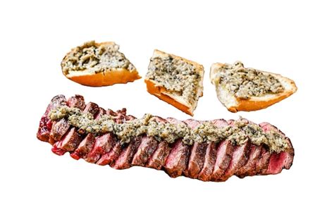 Premium Photo Grilled Machete Or Skirt Beef Steak Isolated On White