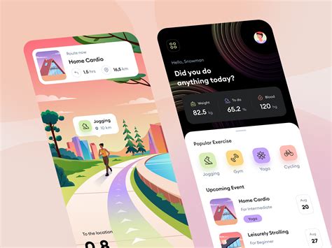 Dribbble Exercise Mobile App 2 By Budiarti R