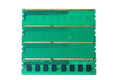 Computer Memory Card Close Up Memory Socket On Board Computer Server