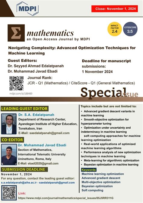Pdf Special Issue Navigating Complexity Advanced Optimization