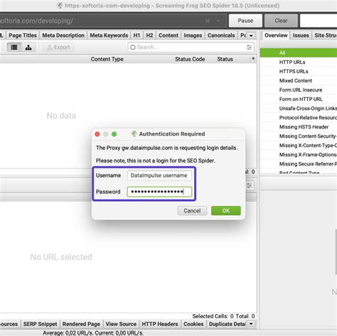 Residential Proxies For Screamingfrog Connecting Tutorial Dataimpulse