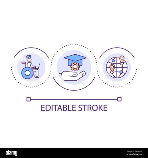 Accessible Education Loop Concept Icon Stock Vector Image And Art Alamy