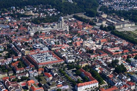Luftaufnahme Ludwigsburg Stadtansicht Vom Innenstadtbereich In