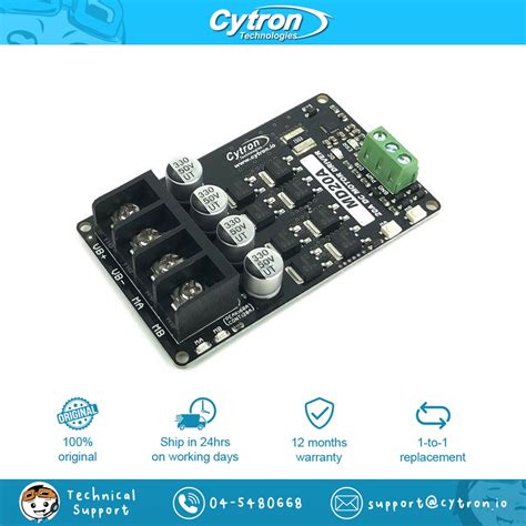 Cytron Motor Driver 20a Max 60a 6 30v For Automation 18 12vlogic