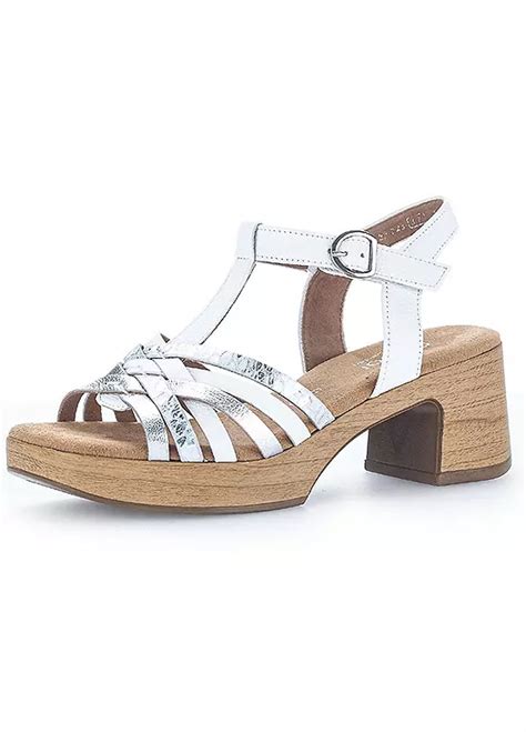 gabor strappy block heel sandals freemans