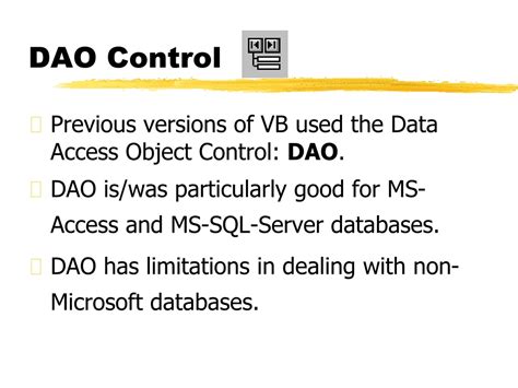 PPT Data Access Controls DAO ADO PowerPoint Presentation Free Download ID 8713773