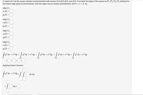 solved 1 point let c be the square oriented