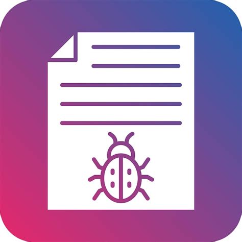 Premium Vector A Document With A Bug On It And A Bug On It