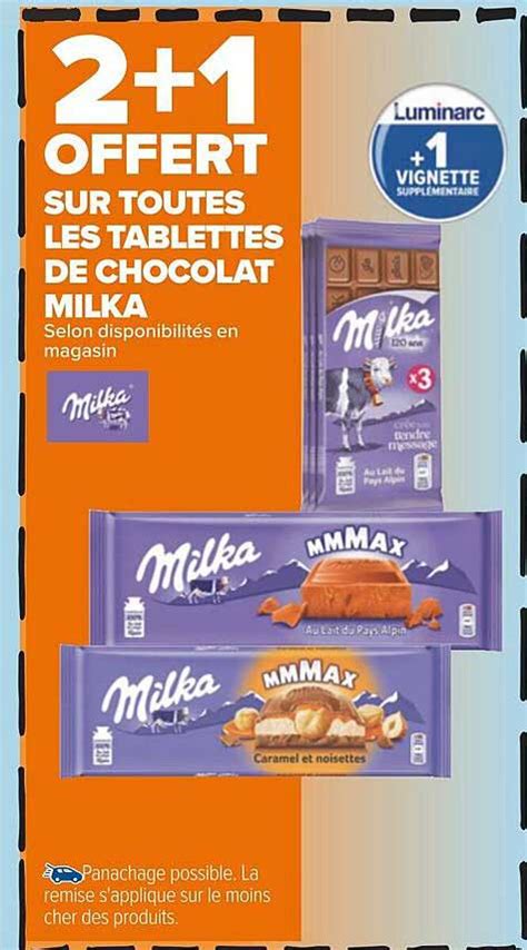 Promo Les Tablettes De Chocolat Milka Chez Carrefour ICatalogue Fr