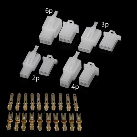 10 Sets 28mm 2 Pin Electrical Wire Connector Male Female Plugterminal