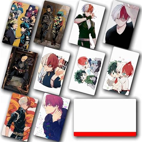 Buy Wernerk Pcs Set My Hero Academia Card Stickers Boku No Hero