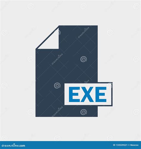 Executable Exe File Format Icon Stock Vector Illustration Of Download