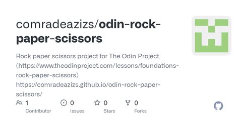 GitHub Comradeazizs Odin Rock Paper Scissors Rock Paper Scissors