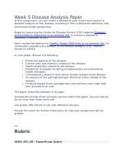 Disease Analysis Paper Exploring Current Data And Prevention Course Hero