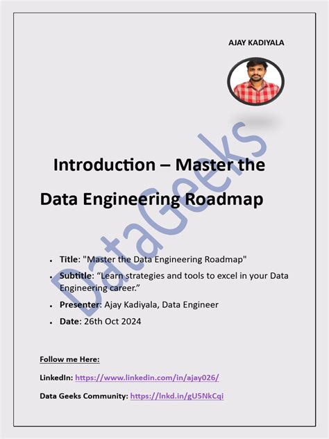 Complete Data Engineering Roadmap With Resources Pdf Apache Spark