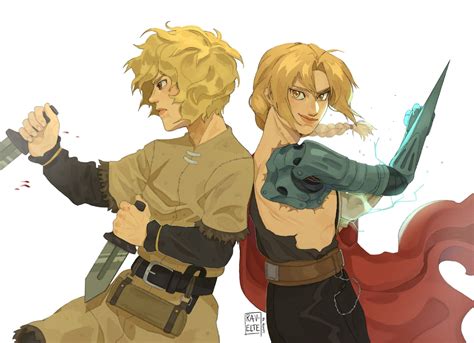 Edward Elric And Thorfinn Fullmetal Alchemist And More Drawn By Ravelte Art Danbooru