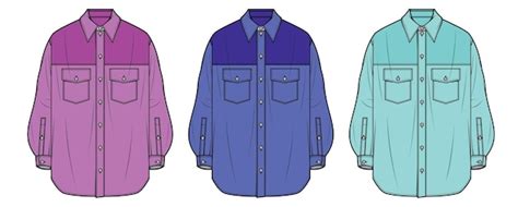 Chemise Formelle Pour Femme Nouveau Style Croquis Plat Dessin Technique