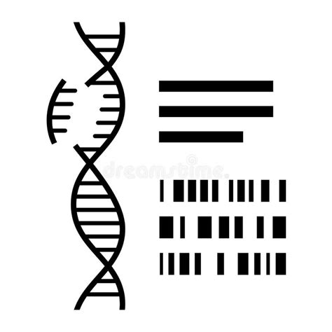 Gene Mapping And Research Isolated Icon Stock Vector Illustration Of