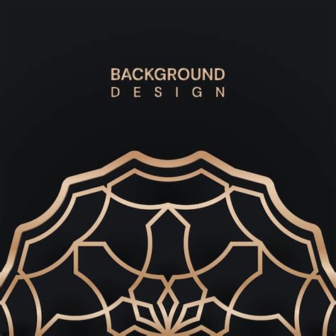 럭셔리 배경 및 초대 카드 프레젠테이션 배경 디자인 프리미엄 벡터