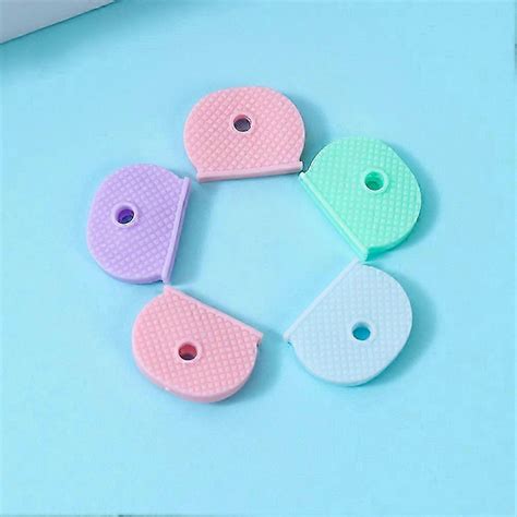 60pcs Silicone Key Sleeves Key Identifier Caps Key Covers For Car Keys