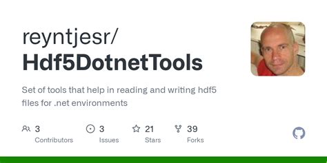 Github Reyntjesrhdf5dotnettools Set Of Tools That Help In Reading