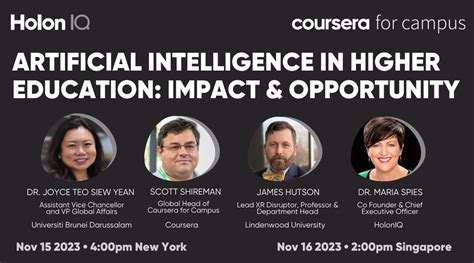 ai highereducation webinar coursera holoiq savethedate… james