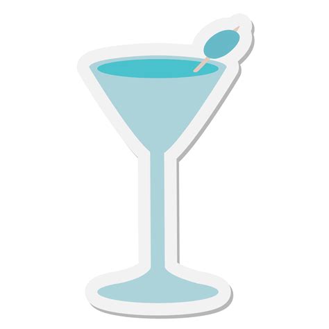 Cocktail Glass Sticker PNG