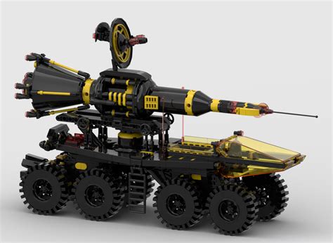 Lego Moc Mobile Rocket Transport Blacktron I 6950 Remake By Mathtuono