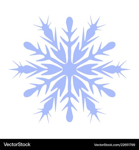 Simple Snowflake Element Royalty Free Vector Image