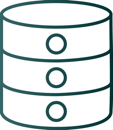 Database Line Gradient Icon 43747543 Vector Art At Vecteezy