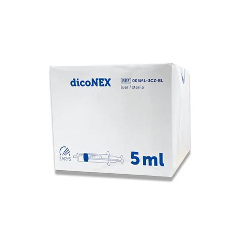 Strzykawka Luer 3 Częściowa Diconex Komfort Med