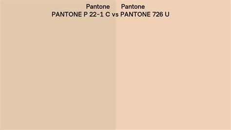 Pantone P 22 1 C Vs Pantone 726 U Side By Side Comparison