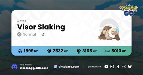 Visor Slaking Pokémon Go Dittobase