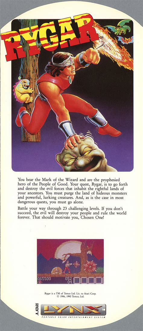 Atari Lynx Catalog Atari 1990 English