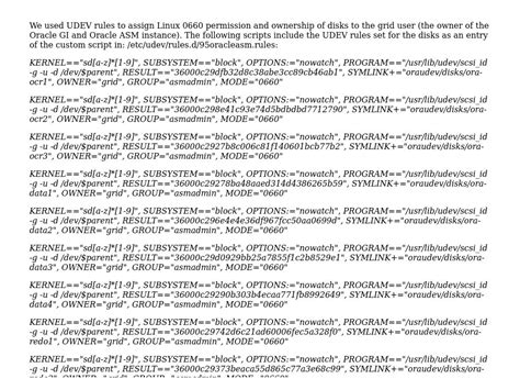 Udev Rules Implementation Guide—oracle Database 19c Best Practices On Powerstore Dell