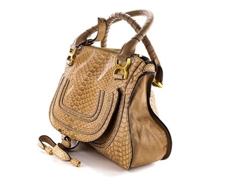 Chloe Marcie Python Satchel Crossbody Bag Prestige Online Store