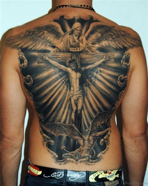 82 Delightful Jesus Tattoos For Back