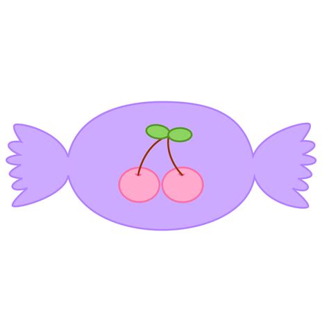 Purple Candy With Cherry 29571610 Png