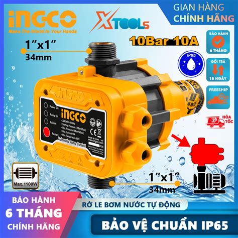 Rờ Le Tự động Bơm Nước Bằng áp Suất Ingco Waps001 Rờ Le Máy Bơm Nước Điện 220v Áp Suất Khởi
