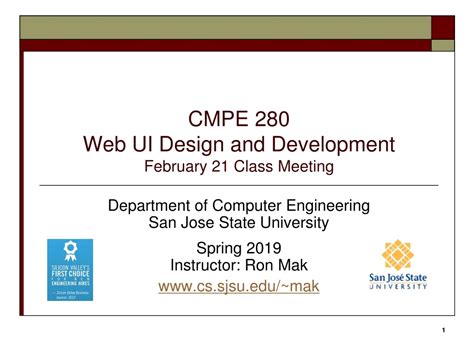 Ppt Cmpe 280 Web Ui Design And Development February 21 Class Meeting