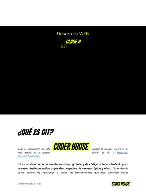 Clase 9 Material Complementario Git Pdf Control De Versiones
