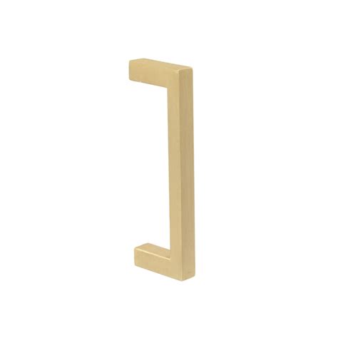 Half Square Half Round Handle 96mm Matte Brass Lane Hardware