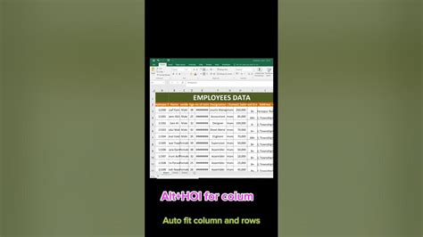 Excel Tips Auto Fit Rows And Column Excel Exceltutorial Excelforbegginers Excelshorts