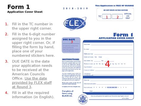 flex application instructions program year 2018 2019 online presentation